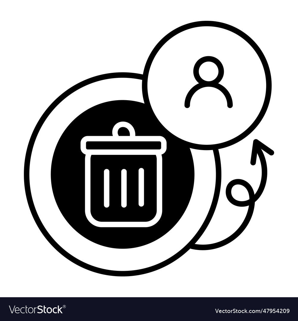 Delete profile Royalty Free Vector Image - VectorStock Delete profile Royalty Free Vector Image - VectorStock