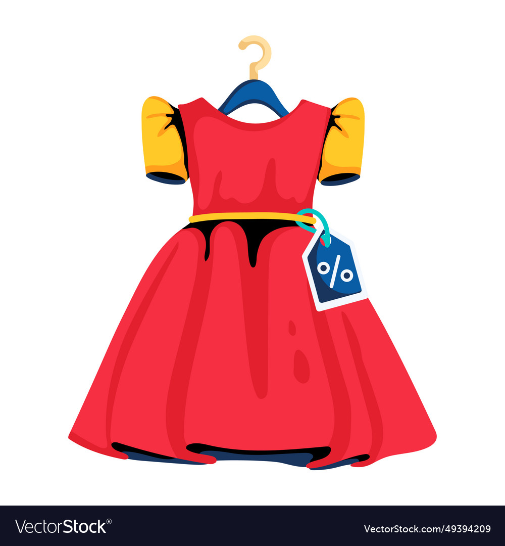 Frock Sale Royalty Free Vector Image Vectorstock