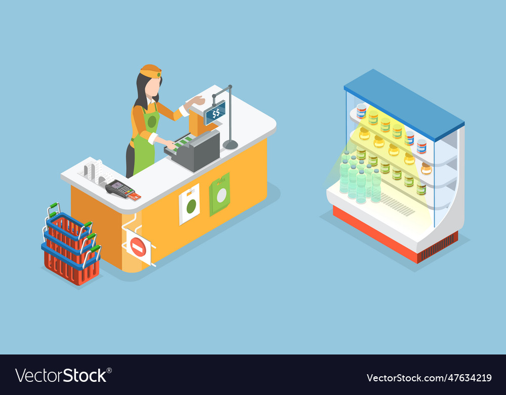 3d isometric flat conceptual Royalty Free Vector Image