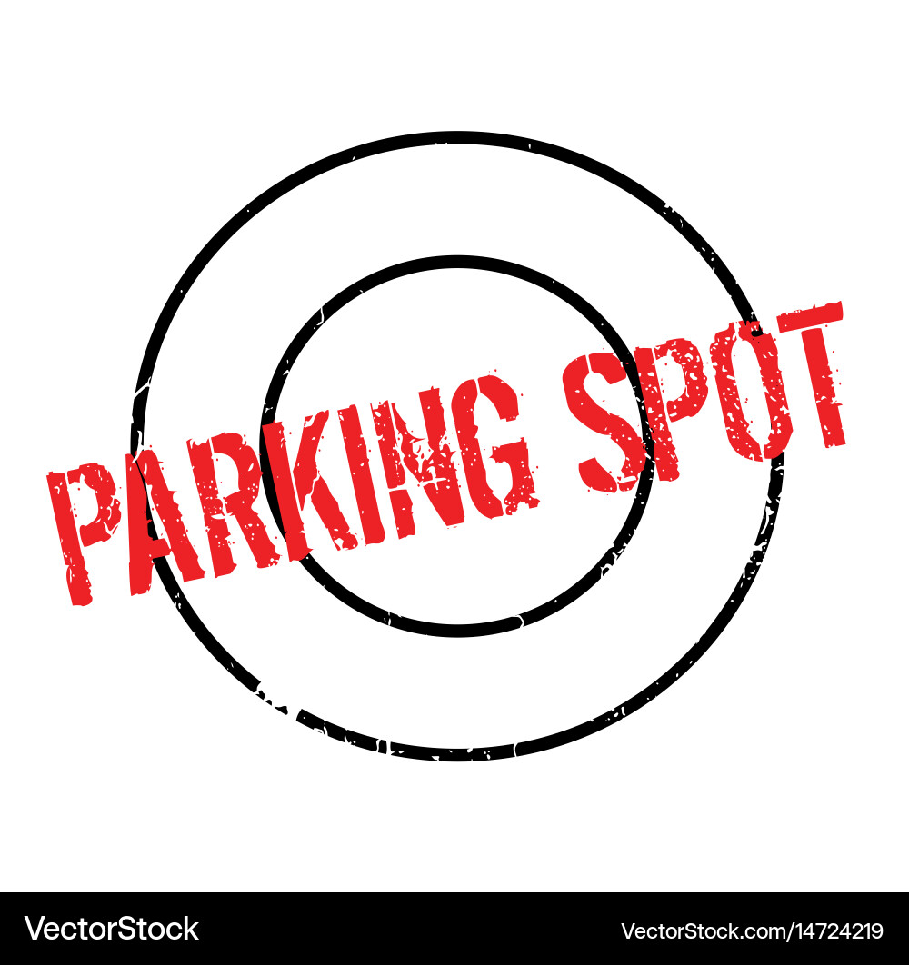 Parking spot rubber stamp Royalty Free Vector Image