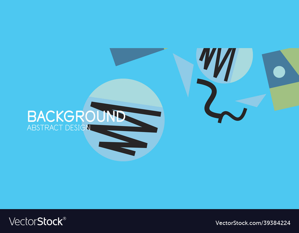 Abstract Background Blocks Lines Triangles Vector Image