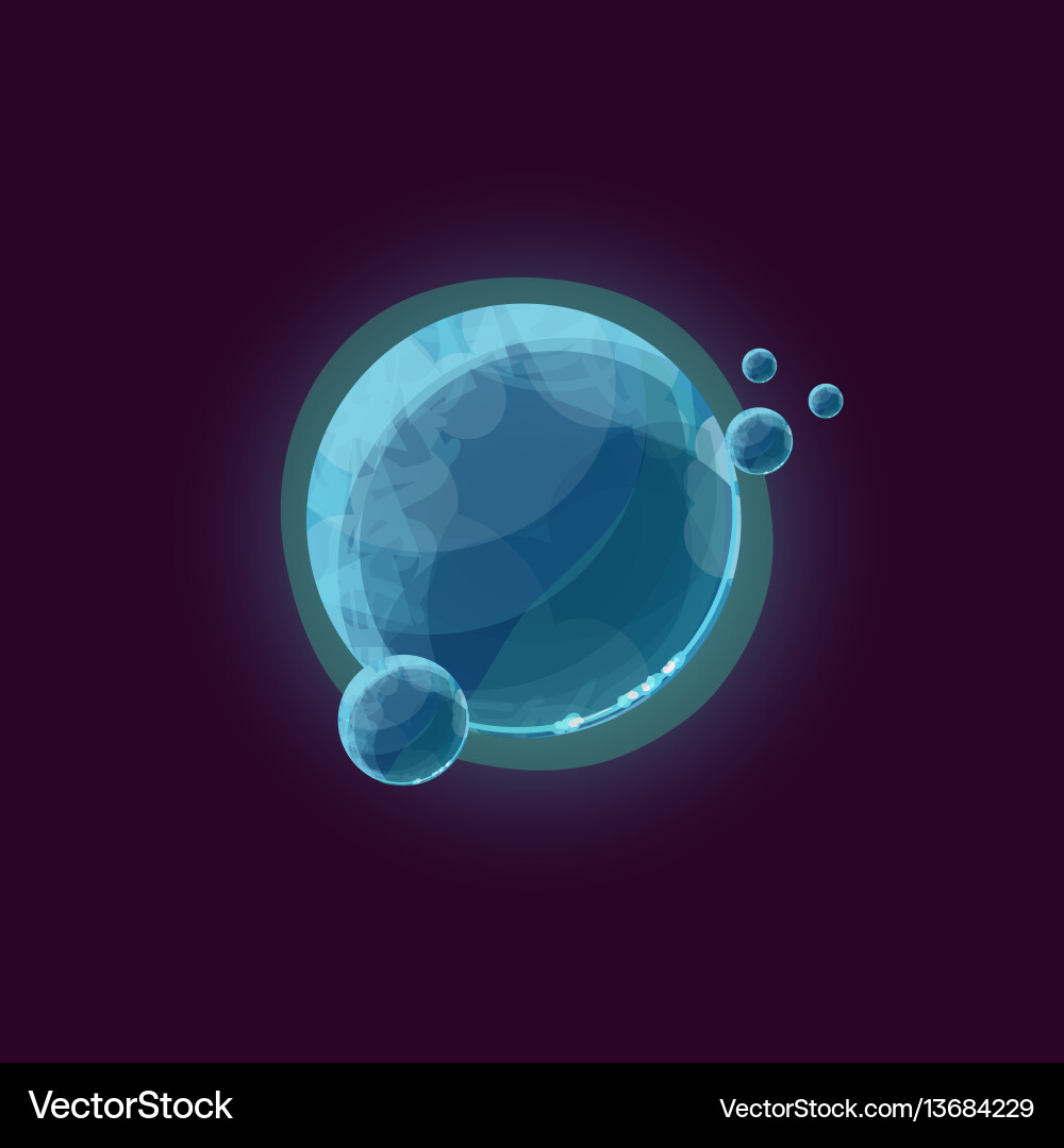 Fantasy planet logo Royalty Free Vector Image - VectorStock