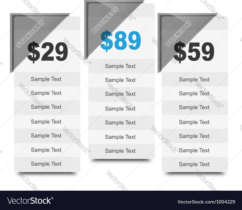 Web boxes Royalty Free Vector Image - VectorStock