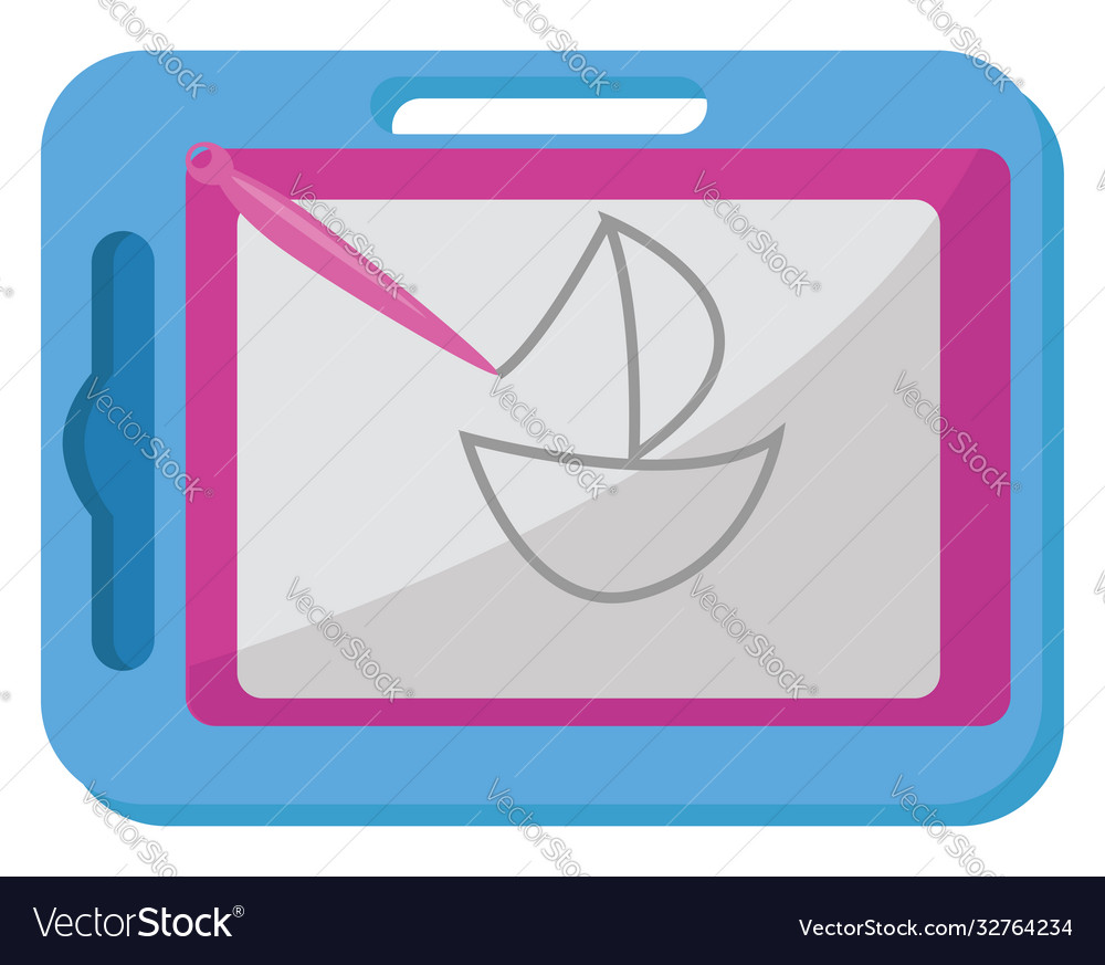 Magnetic board on white background Royalty Free Vector Image