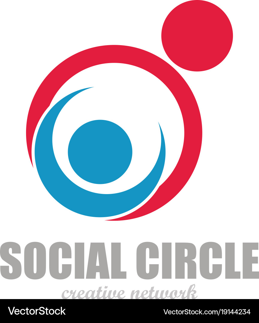 People social logo Royalty Free Vector Image - VectorStock