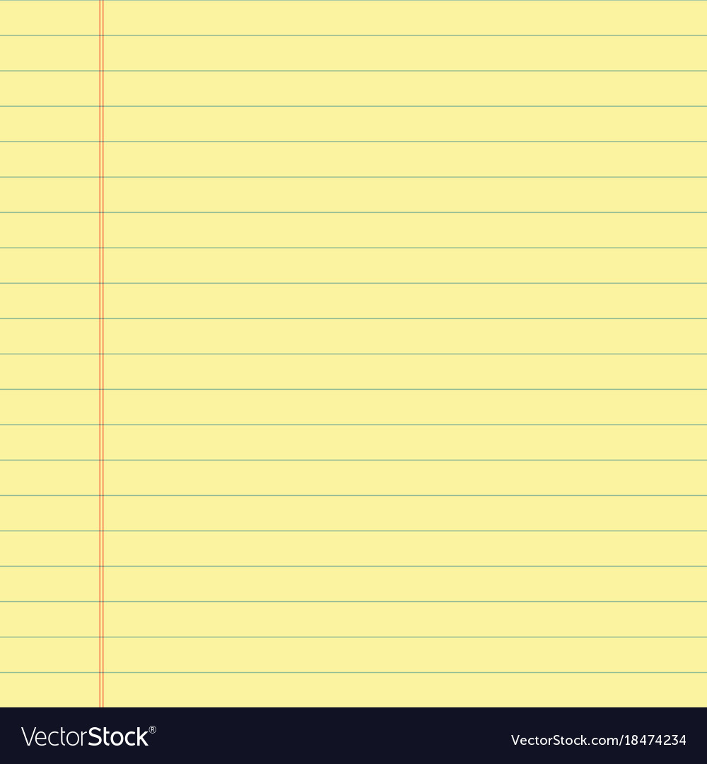 Yellow Lined Paper Clipart