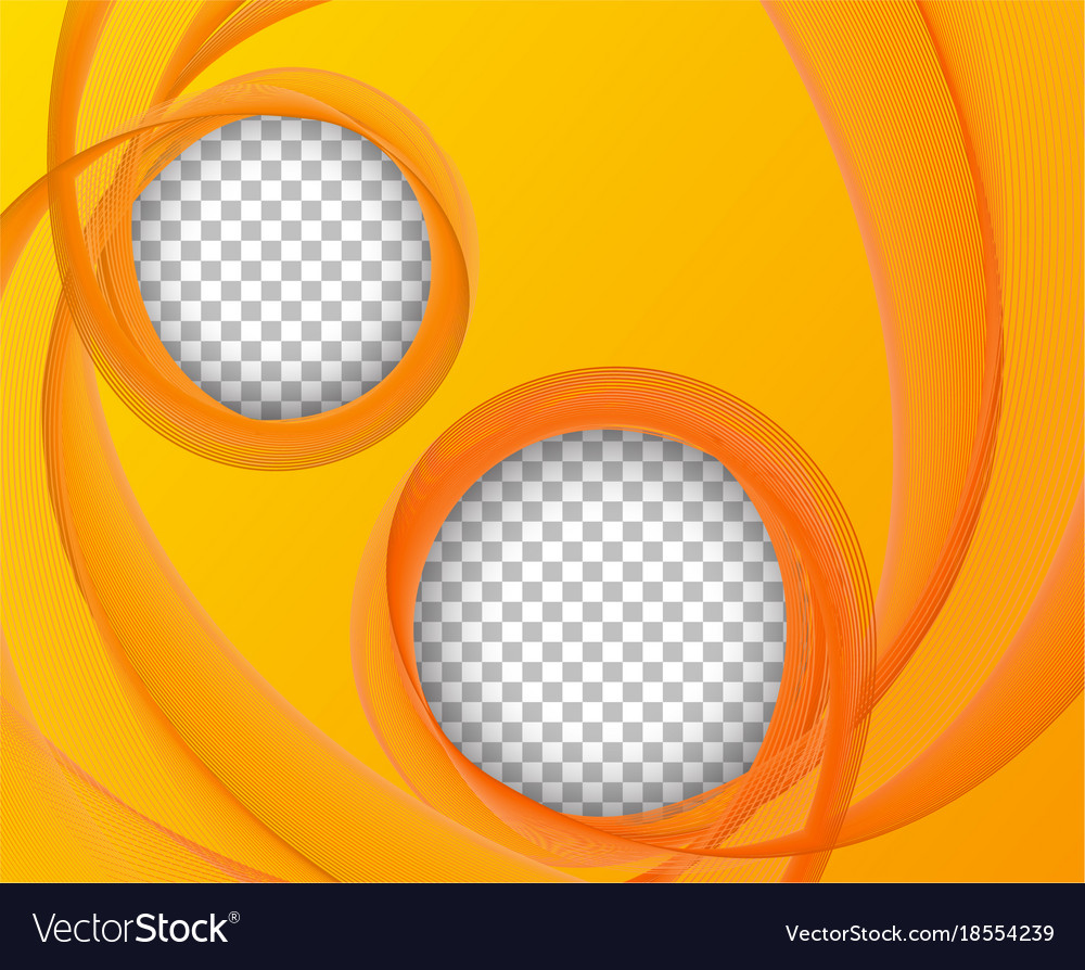 Background template with orange pattern Royalty Free Vector