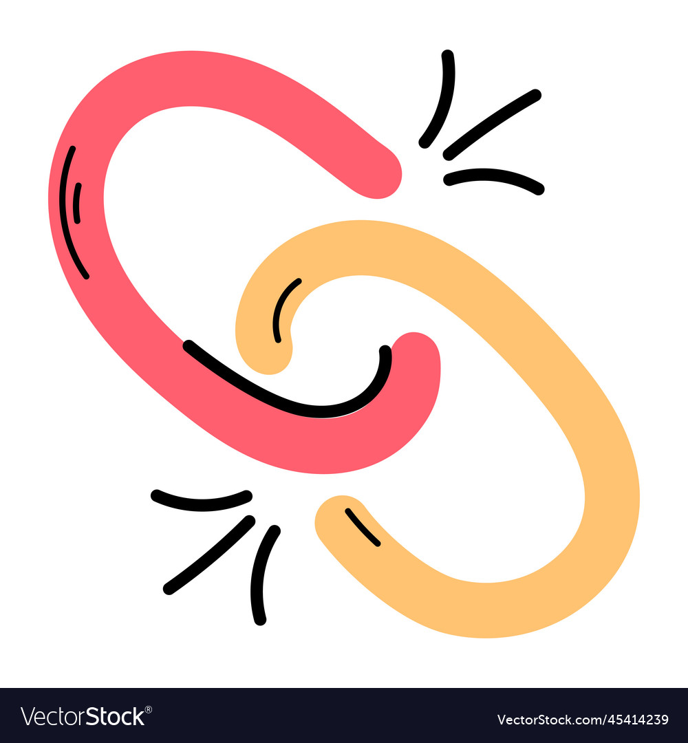 Link Royalty Free Vector Image - VectorStock