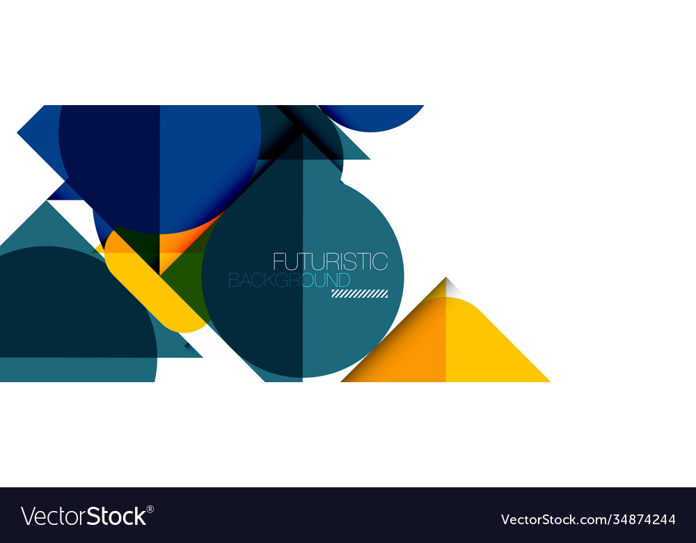 Clean minimal geometric abstract background Vector Image