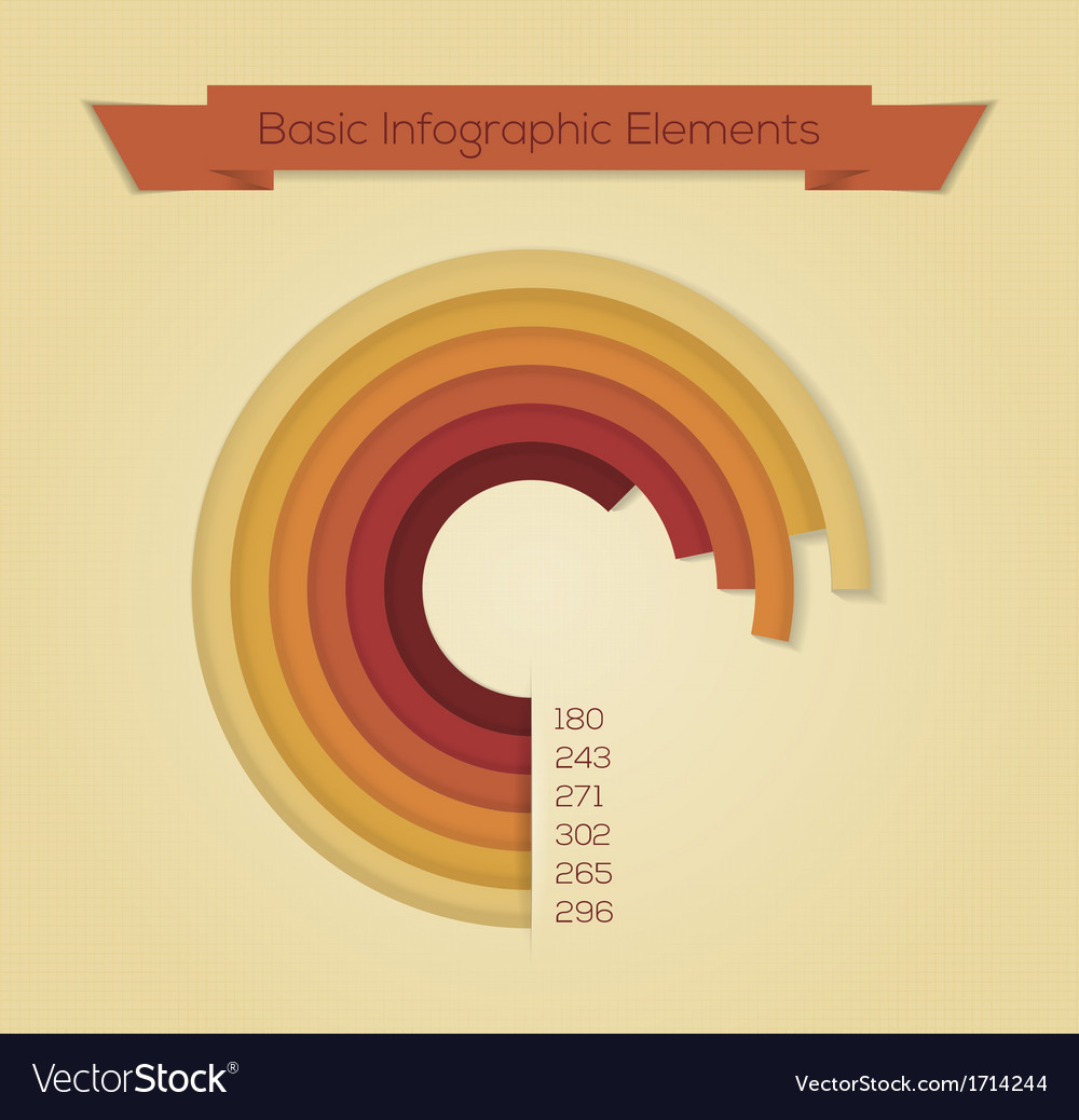 For web design infographics Royalty Free Vector Image