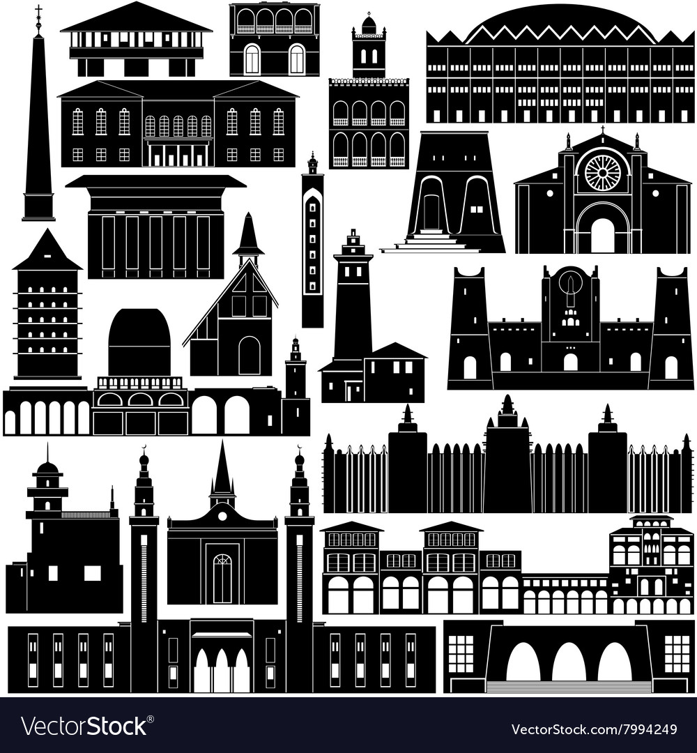 Architecture-5 Royalty Free Vector Image - VectorStock