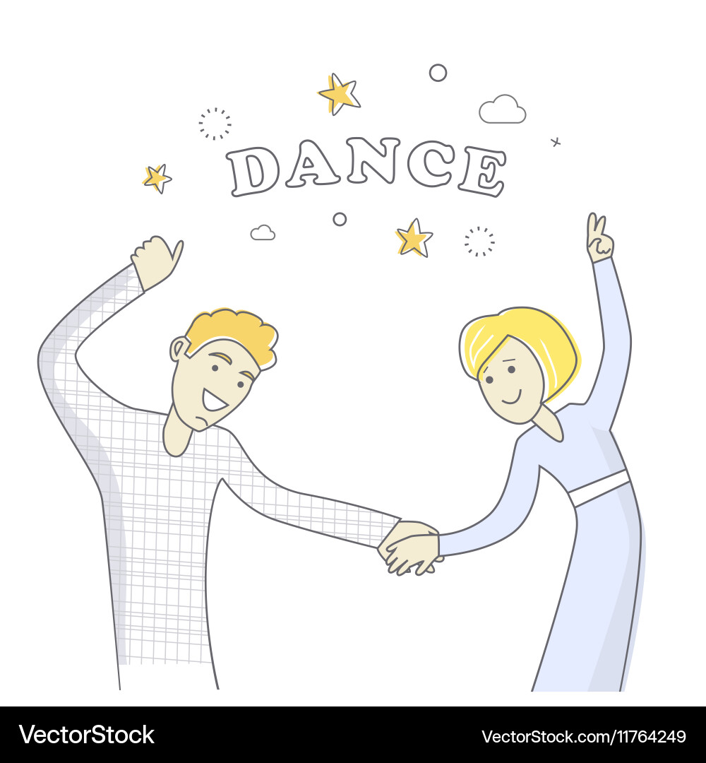 Business partners at the party dancing Royalty Free Vector
