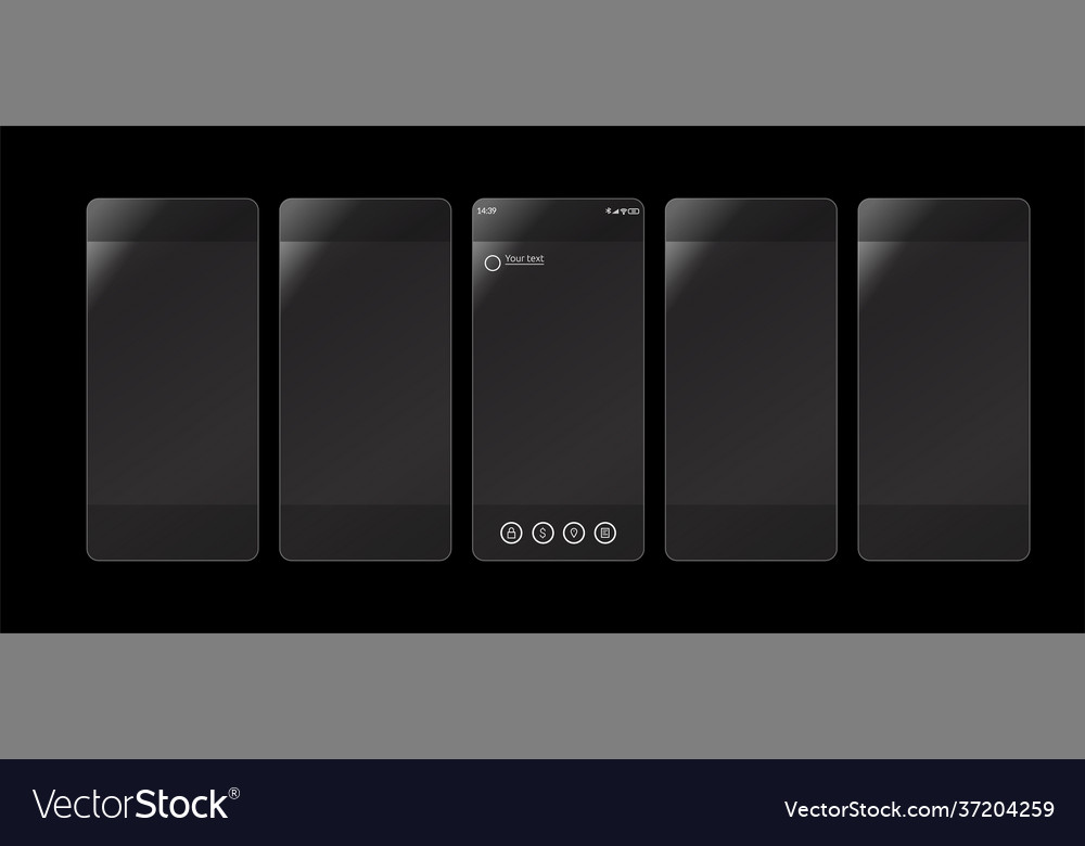 Carousel interface post on social network Vector Image