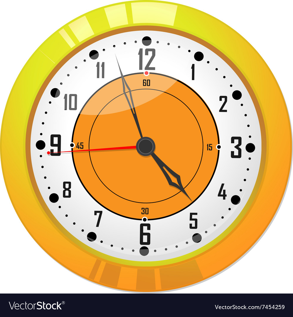 Clock Royalty Free Vector Image - VectorStock