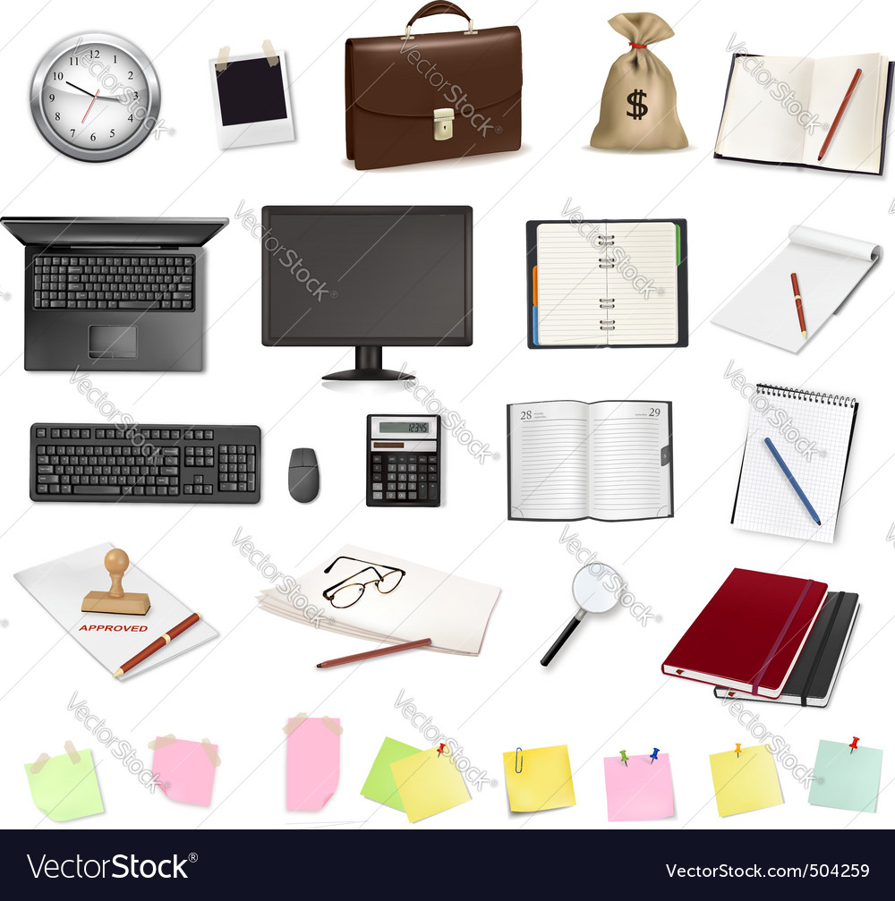 Computer elements Royalty Free Vector Image - VectorStock