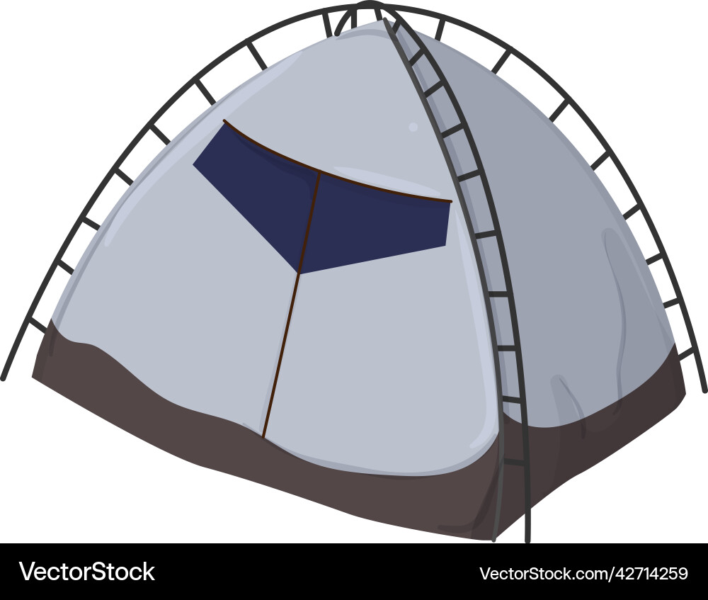 Dome tent camp color icon Royalty Free Vector Image