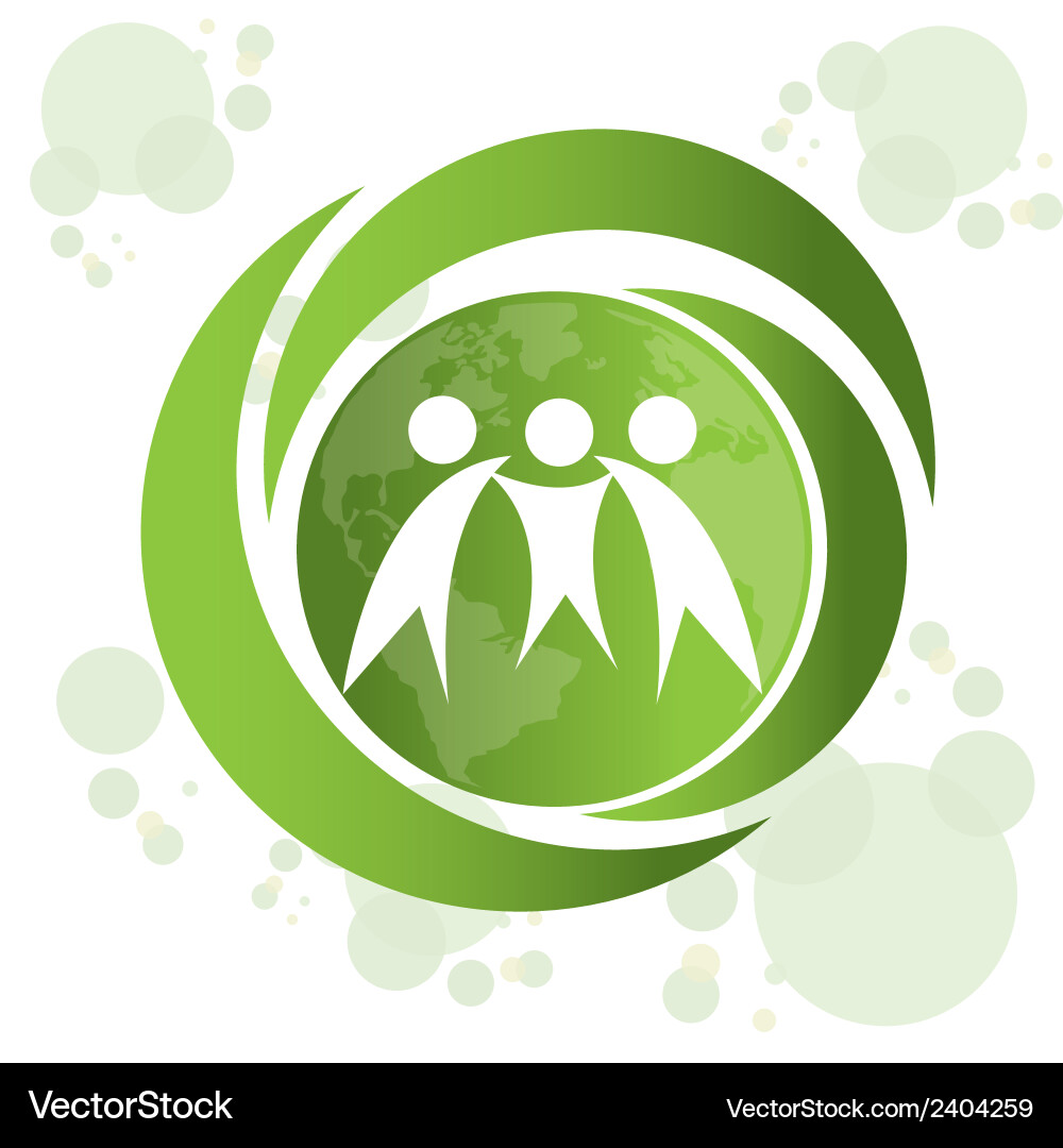 Eco design over white background Royalty Free Vector Image