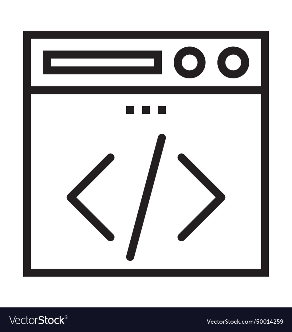 Html tag icon Royalty Free Vector Image - VectorStock