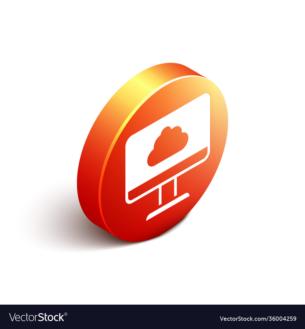 Isometric cloud technology data transfer Vector Image