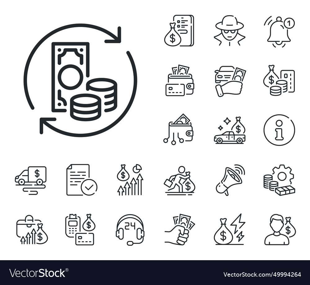 Change Money Line Icon Currency Exchange Sign Vector Image change-money-line-icon-currency-exchange-sign-vector-image