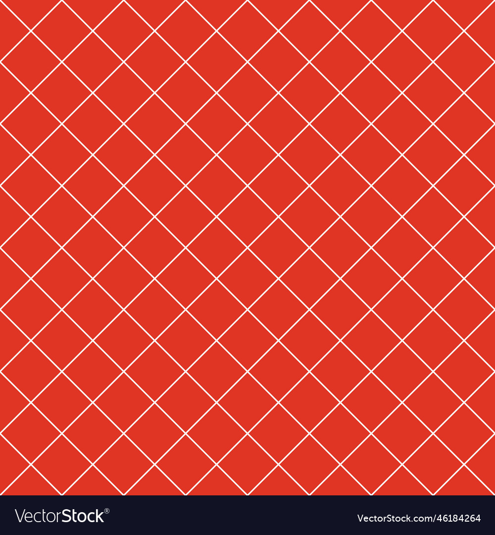 Red seamless diagonal grid pattern Royalty Free Vector Image