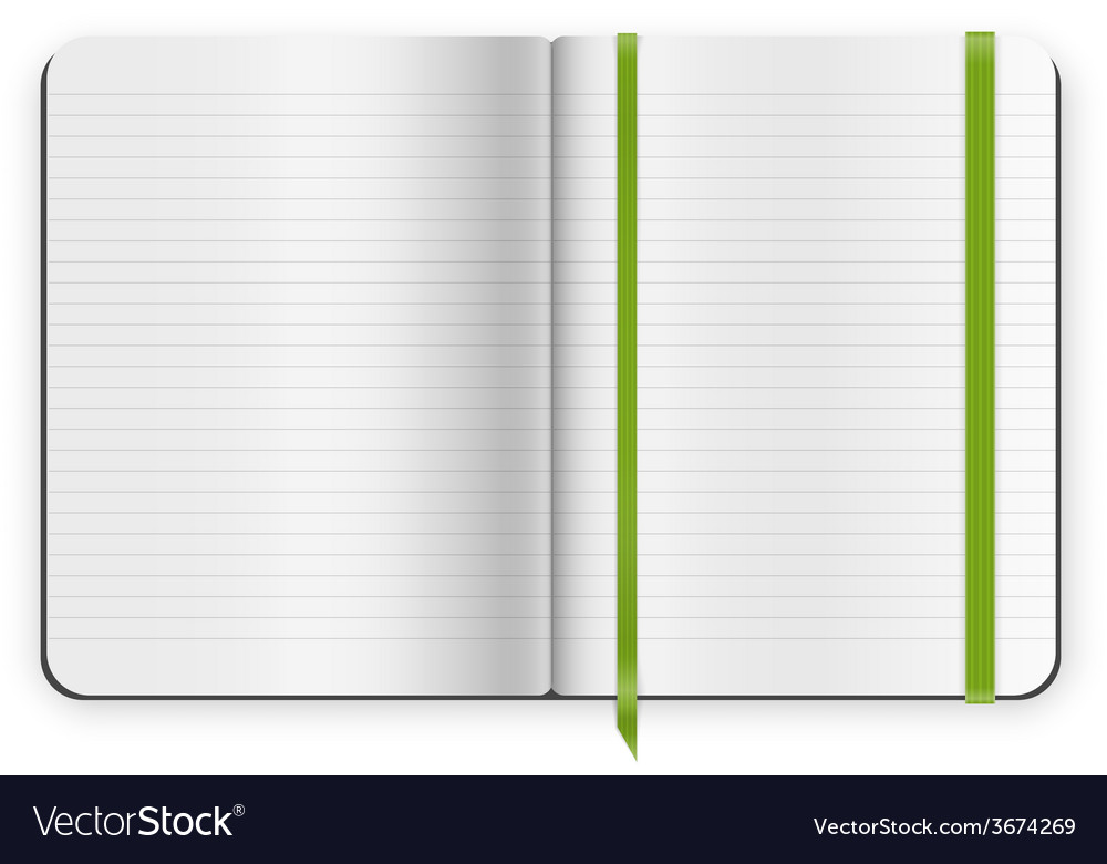 Copybook template Royalty Free Vector Image - VectorStock