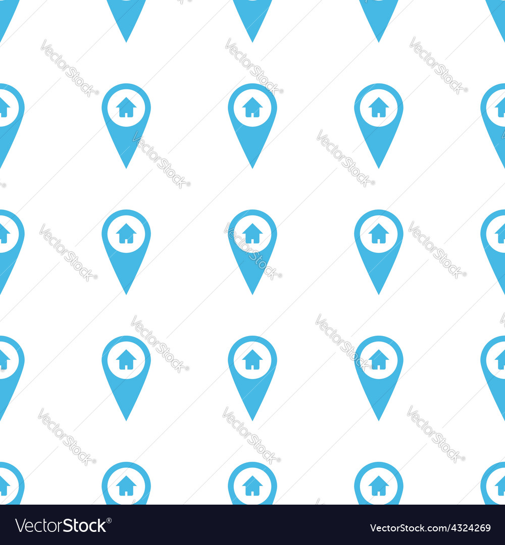 Unique home pointer seamless pattern Royalty Free Vector