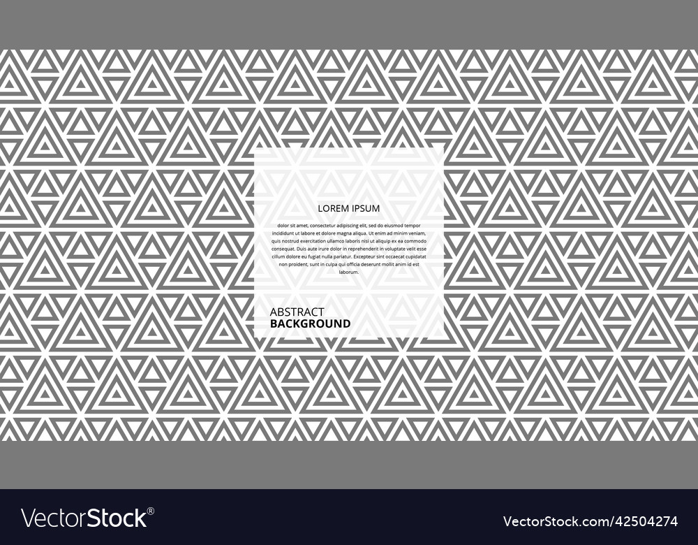 Abstract diagonal triangle lines pattern Vector Image