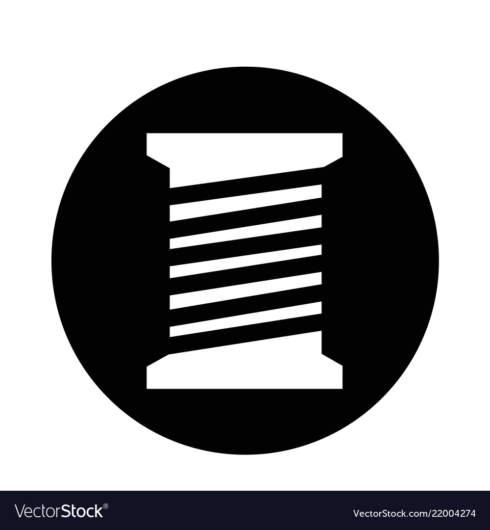 Tailor Thread Bobbin Icon Royalty Free Vector Image