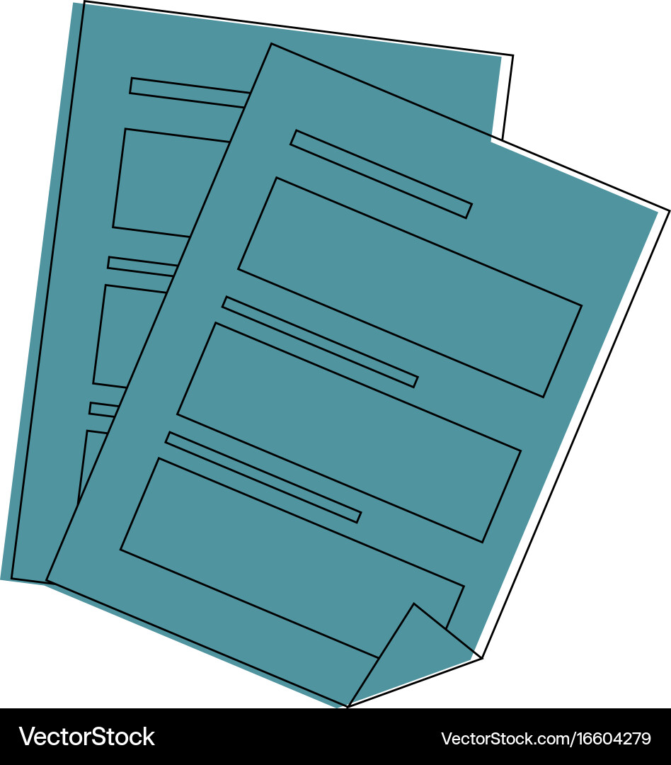 Documents sheets isolated Royalty Free Vector Image