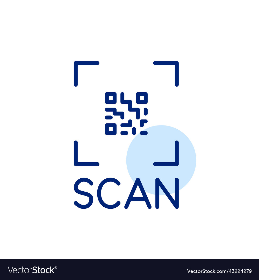 Scan a qr code for payment or web link access Vector Image