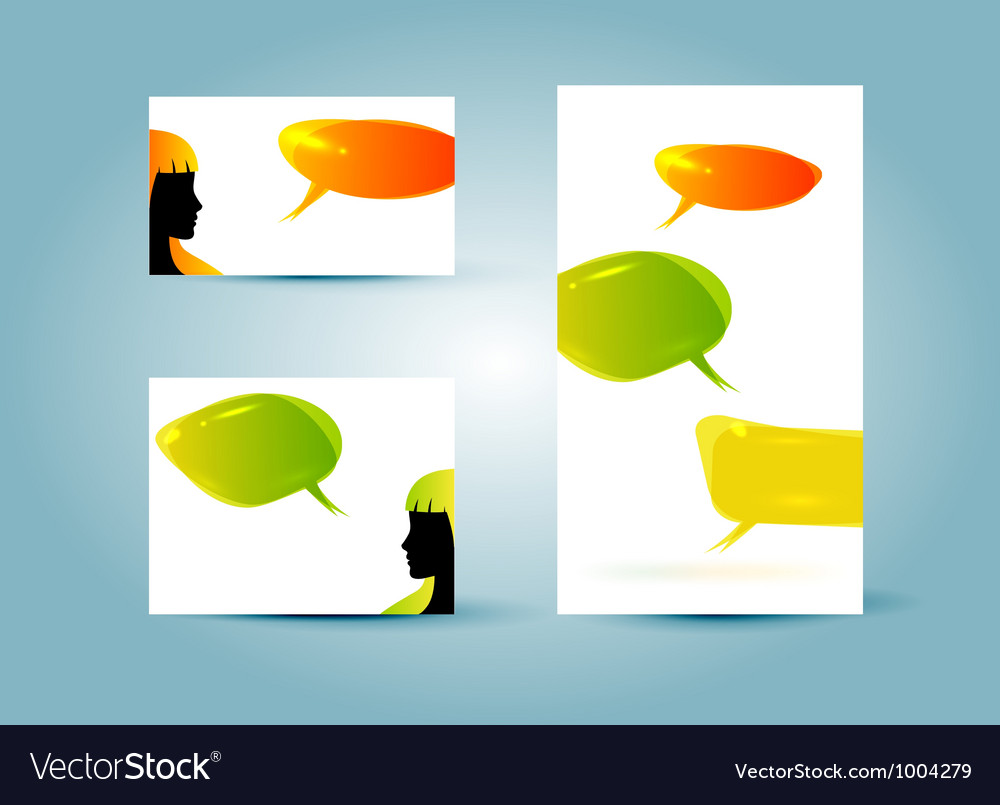 Speech bubble banner templates Royalty Free Vector Image