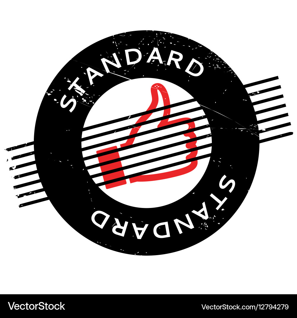 Standard rubber stamp Royalty Free Vector Image