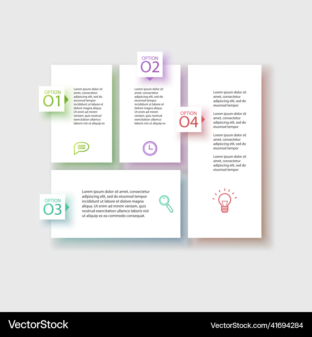 Business infographic template design with numbers Vector Image