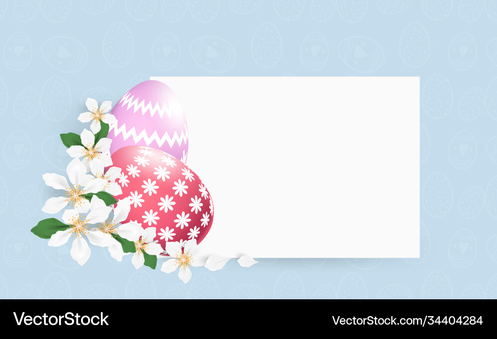 Happy easter colourful eggswith different texture Vector Image