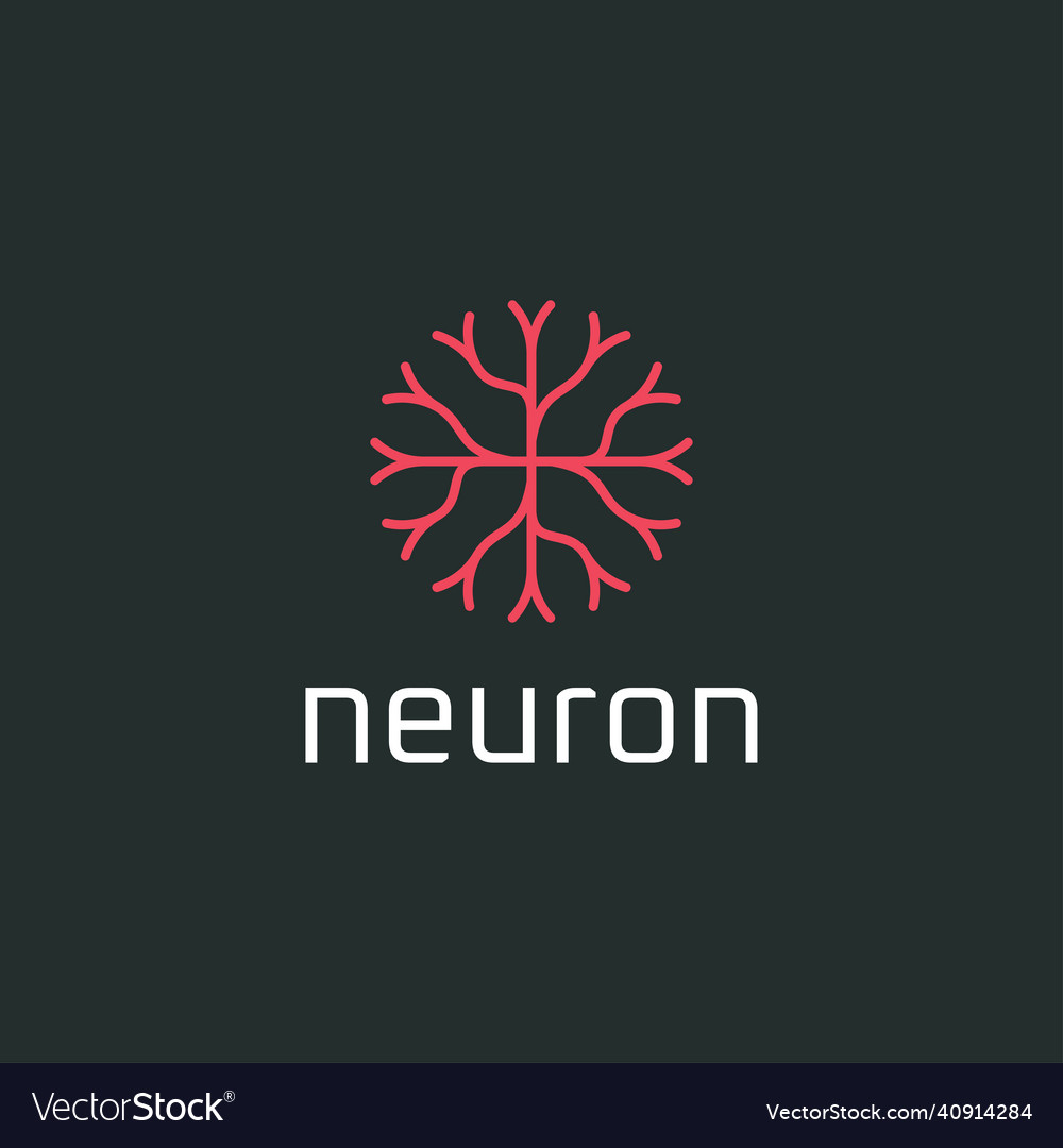 Neuron logo design Royalty Free Vector Image - VectorStock Neuron logo design Royalty Free Vector Image - VectorStock
