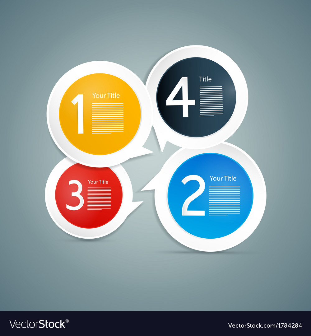Progress steps for tutorial infographics Vector Image