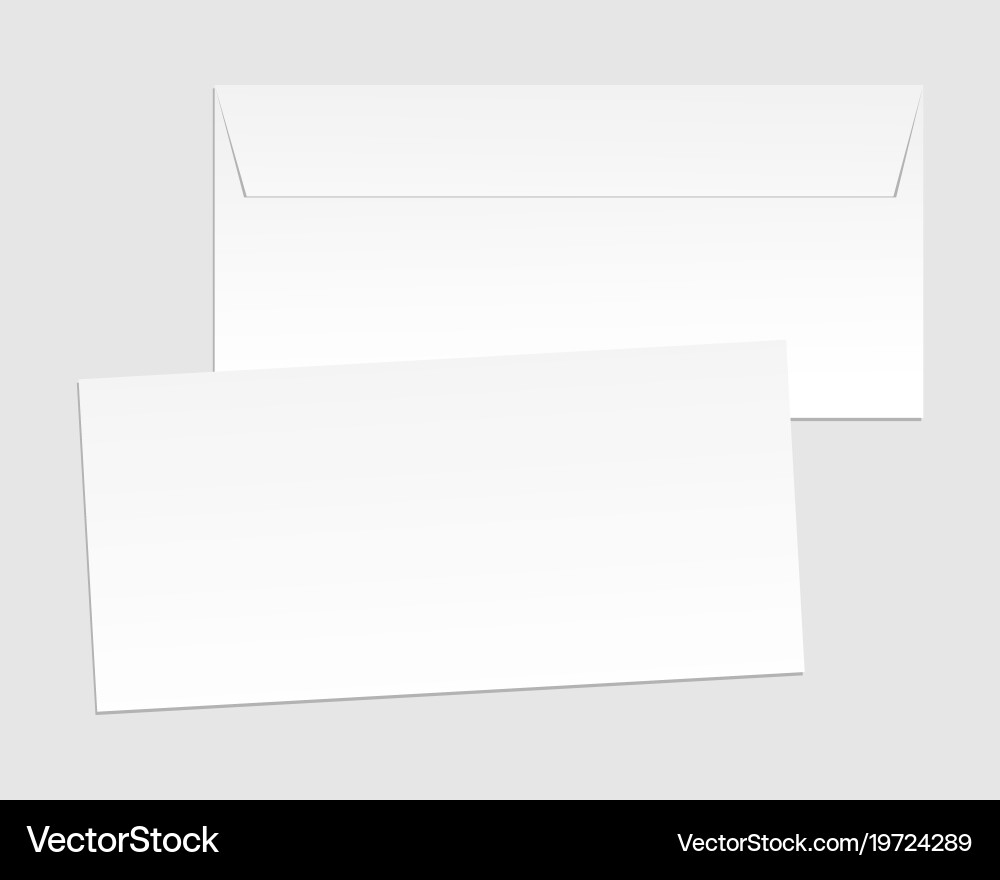 Blank paper envelopes for your design Royalty Free Vector