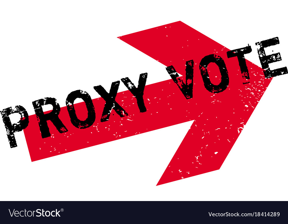 Proxy vote rubber stamp Royalty Free Vector Image Proxy vote rubber stamp Royalty Free Vector Image