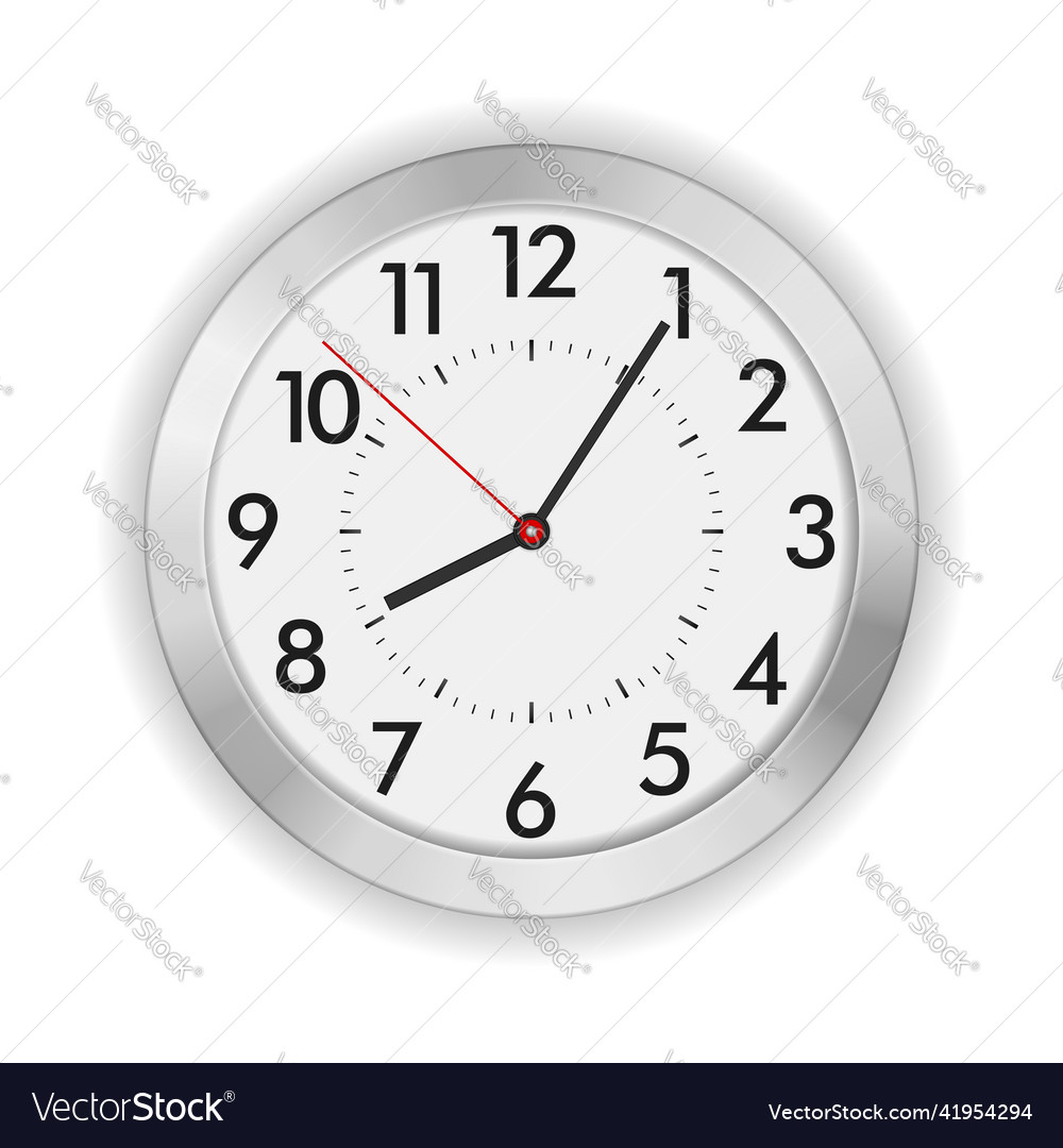 Wall clock Royalty Free Vector Image - VectorStock