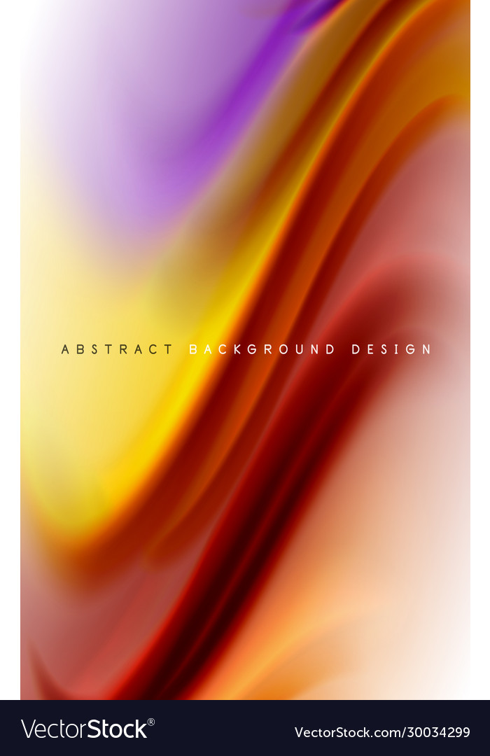 Abstract background - fluid color gradient waves Vector Image