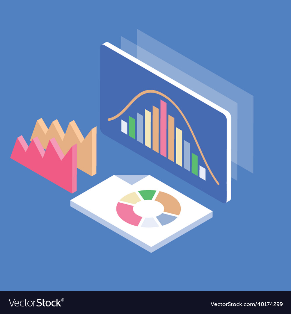 Area graph Royalty Free Vector Image - VectorStock