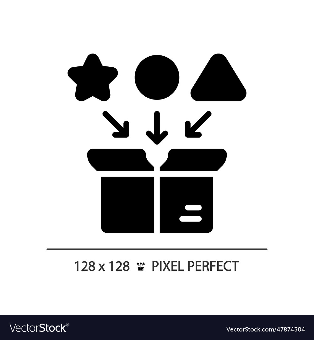 2d Iteration Solid Icon Royalty Free Vector Image
