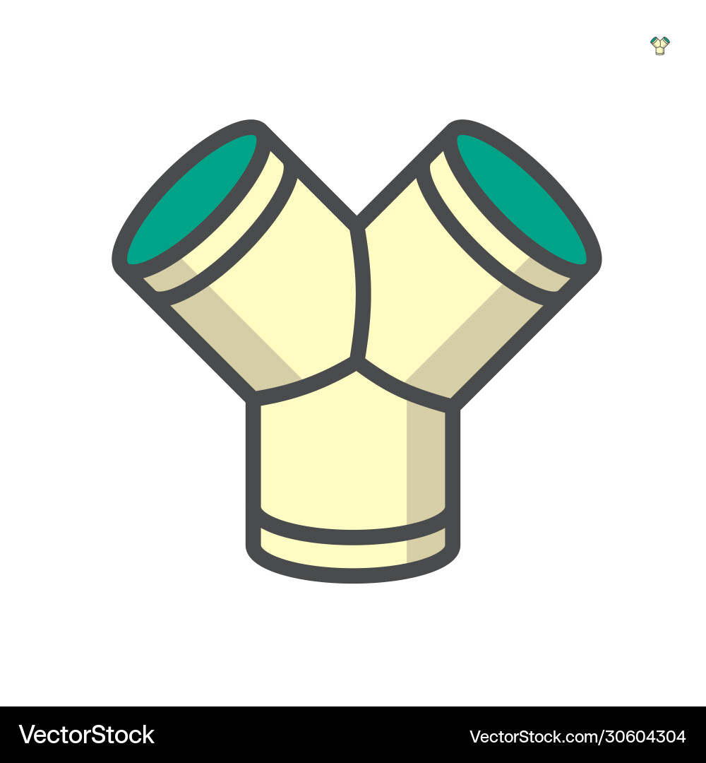 Air duct pipe icon design 64x64 pixel perfect Vector Image