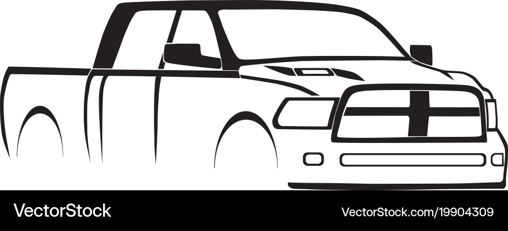 Ram Truck Logo Stencil