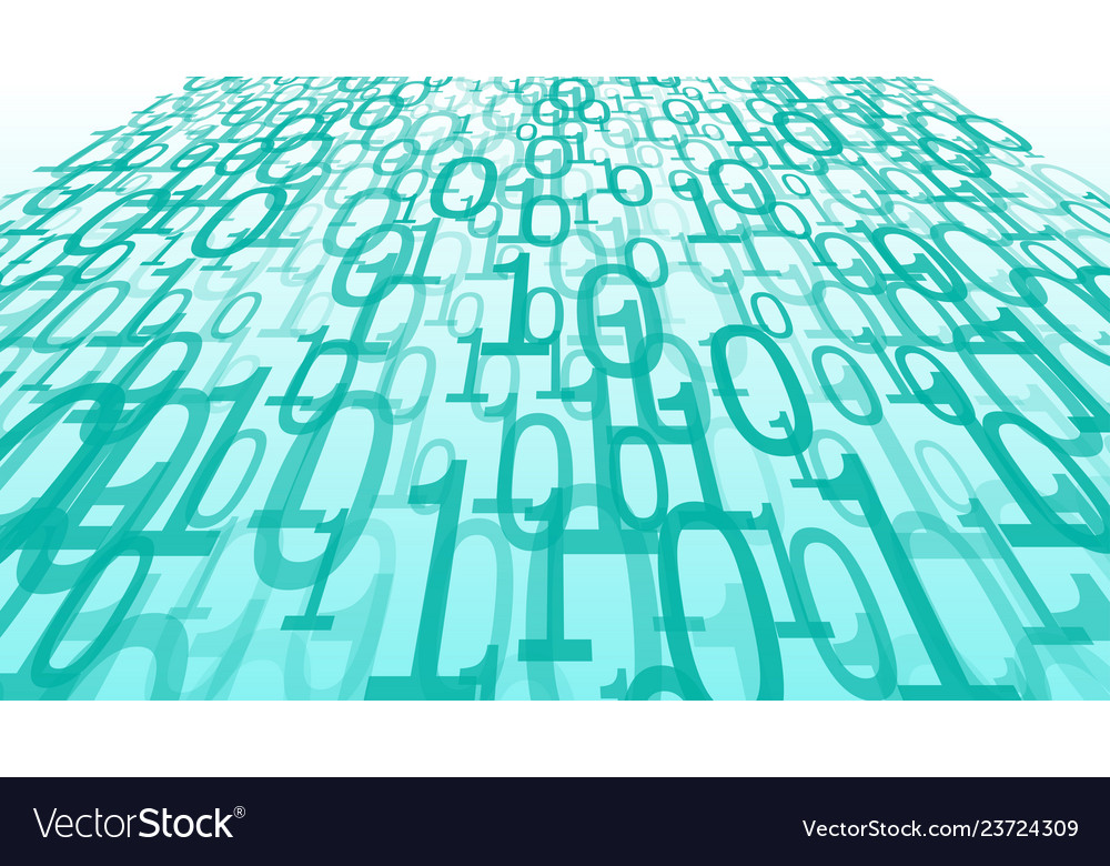 Cybersecurity Of Big Data Algorithm Cyberspace Vector Image