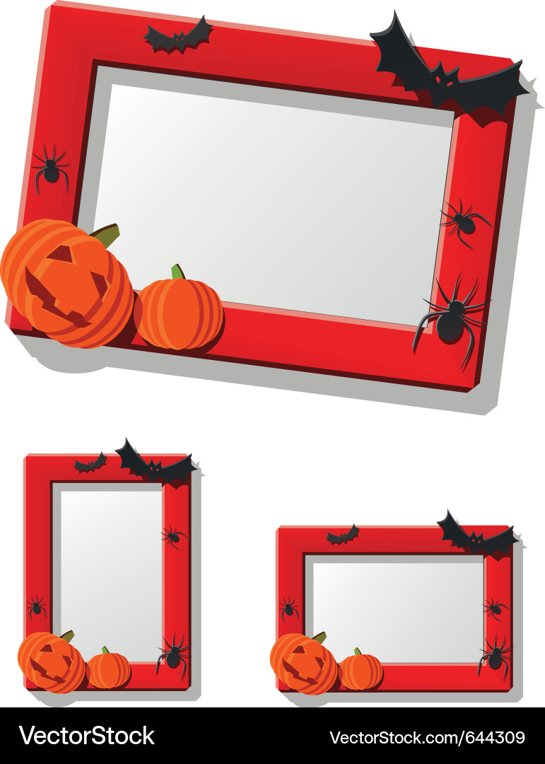 Halloween frame Royalty Free Vector Image - VectorStock