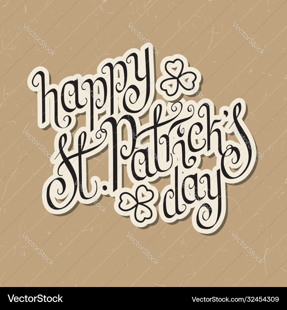 Happy stpatricks day Royalty Free Vector Image