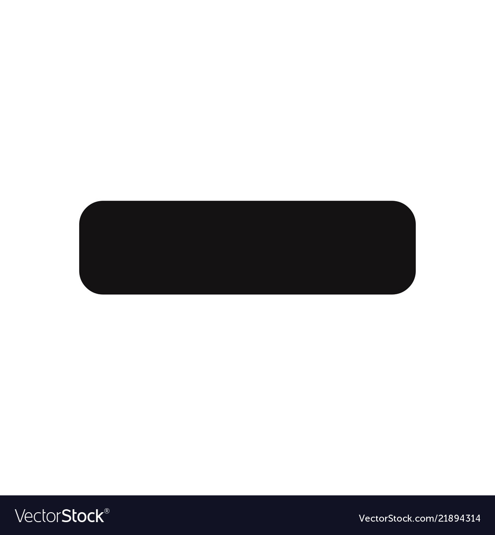 Minus Icon Royalty Free Vector Image VectorStock