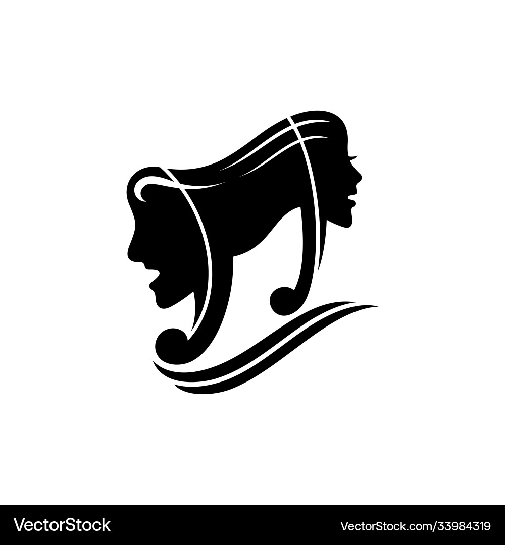 Singer duet logo Royalty Free Vector Image - VectorStock